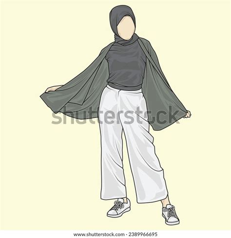 Full Body Illustrations Showing Various Types Stock Vector Royalty