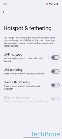 How To Turn On Off Bluetooth Tethering Android Manual TechBone