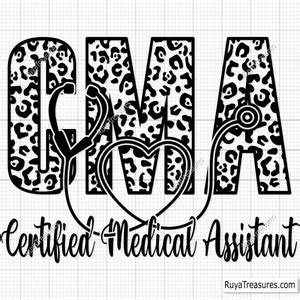 Cma Certified Medical Assistant Svg Png Cma Life Svg Png Nurse Svg
