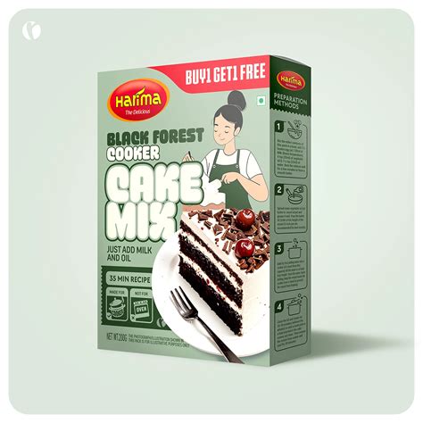 Harima Cake Mix Box Design Behance