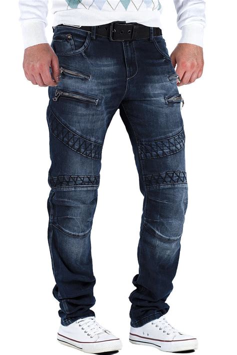 Herren Jeans Hose Mens Pants Straight Slim Regular Cut Fit Cargo Denim
