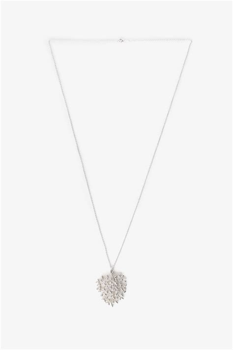 Tiffany And Co Sterling Silver Paloma Picasso Olive Leaf Pendant Neckla