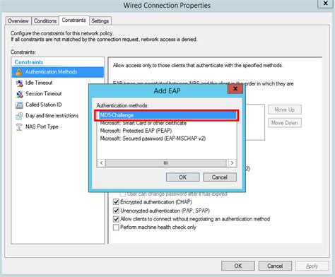 Enable Eap Md5 In Windows Nps Windows Infrastructurede