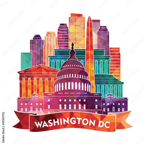 Washington Dc Vector Illustration Stock Vector Adobe Stock