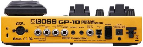 Boss Gp 10 Guitar Processor Multi Effects Pedal Zzounds