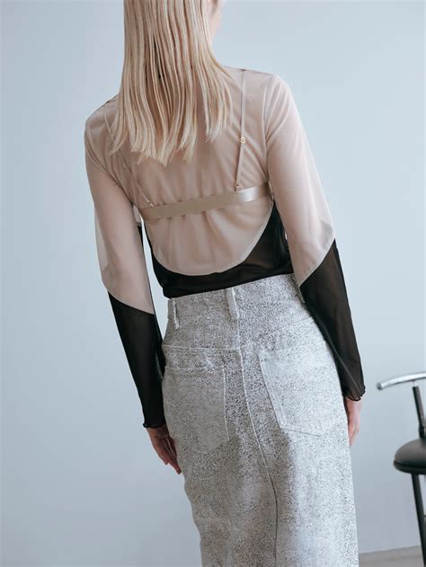 Switching Sheer Tops／トップス Numero Closet