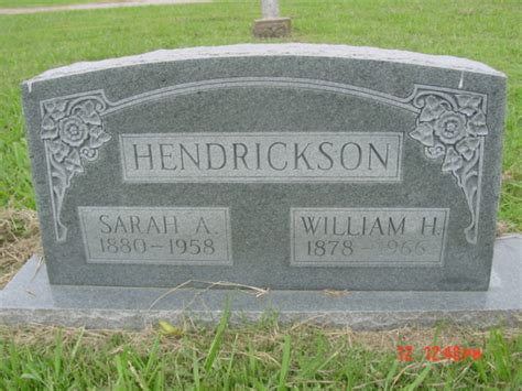 William Henry Hendrickson 1878 1966 Find A Grave Memorial