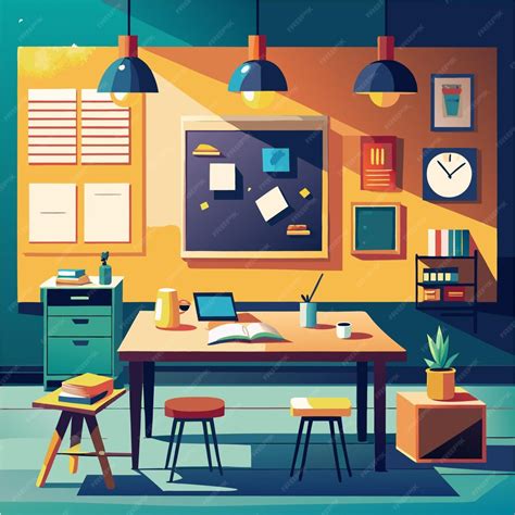 Premium Vector Creative Classroom Setup Enhance Learning Environments
