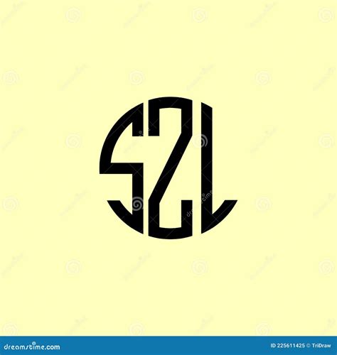 Creative Rounded Initial Letters Szl Logo Stock Image Cartoondealer