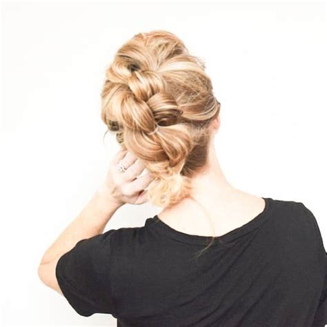 Faux Mohawk Bubble Braid With A Twist