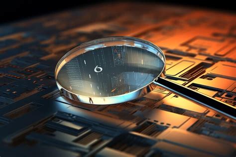 Premium Photo Abstract Representation Of A Magnifying Glass Generative Ai