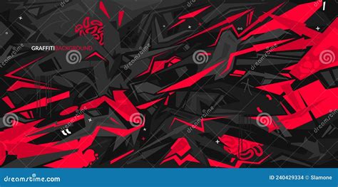 Red Graffiti Background