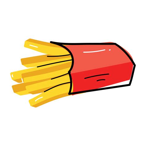 Trendy French Fries 17063035 Vector Art At Vecteezy