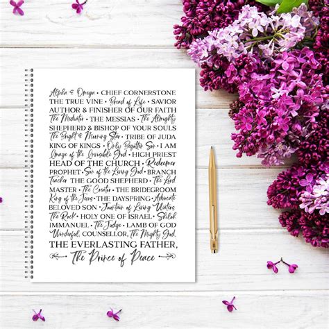 Names Of Christ Bundle Ministering Printables