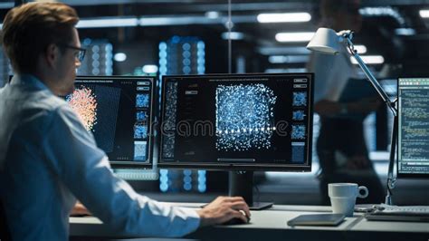 Professional It Technical Support Specialist And Software Developer Working On Computer With