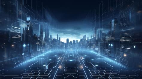 Premium Photo Technological Background