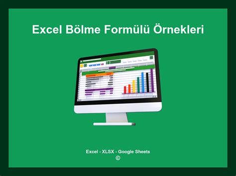 Excel Bölme Formülü Örnekleri