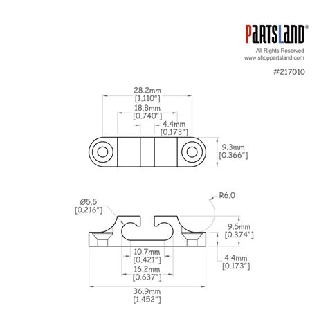 Bass String Retainer For 2 Strings