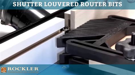Rockler Shutter Louvered Router Bits Youtube