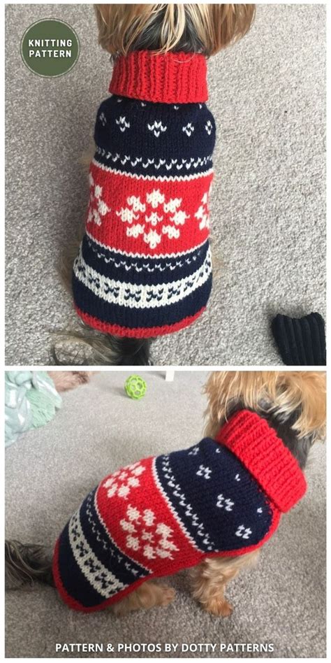 11 Easy Knitted Dog Sweater Patterns For All Sizes 11 Easy Knitted Dog
