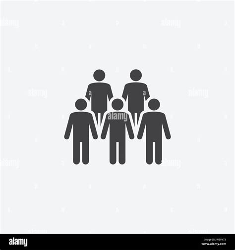 Human Resource Glyph Icon Monochrome Style Design Simple Element