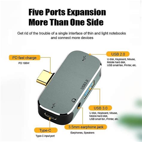Docking Station Type C Hub Usb Extender Hub Computer Components Dock Hub Multi Function