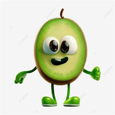 Cute Kiwi Fruit Character Ai Kiwi Cartoon Characters Kiwi Ai Kiwi