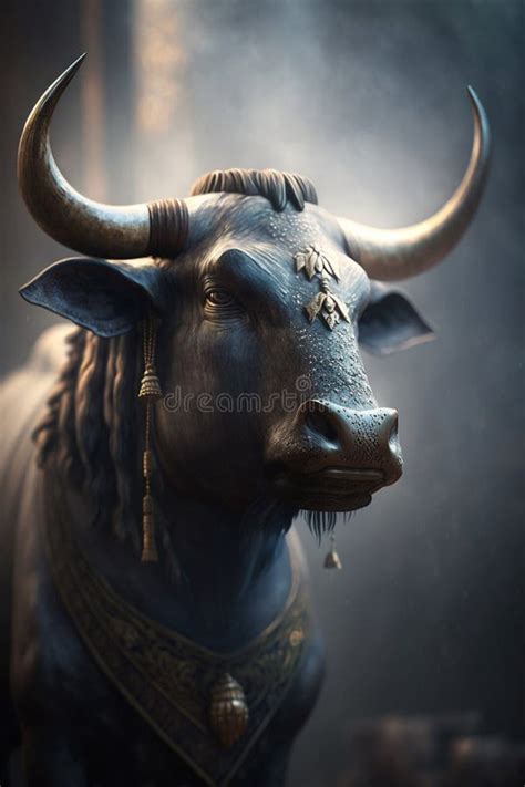 Nandi: the Divine Bull and Steadfast Companion of Lord Shiva Stock Illustration - Illustration ...