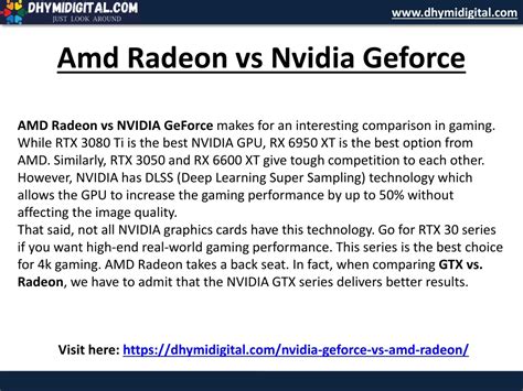 PPT Amd Radeon Vs Nvidia Geforce PowerPoint Presentation Free