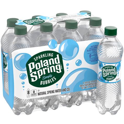 Poland Spring Sparkling Natural Spring Water 8ct Freshdirect