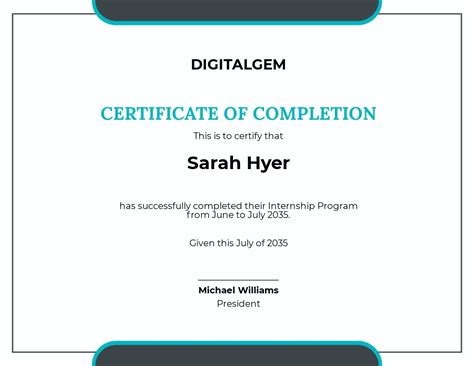 Internship Certificate Templates In Microsoft Word Doc