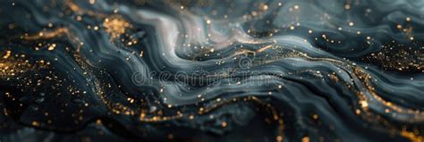 A Marble Texture Inlay With Shimmering Gold Accents Evoking A Sense Of