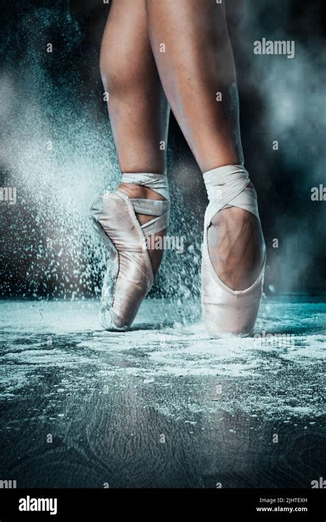 Ballet Dancers On Pointe Feet