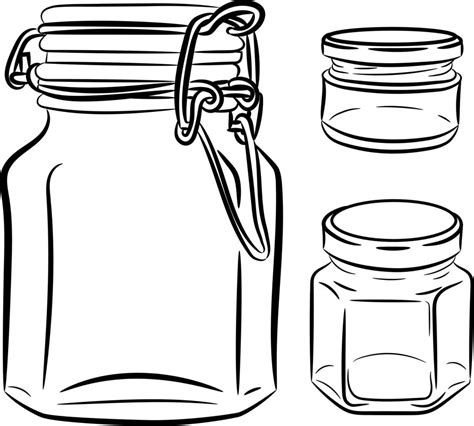 How To Draw A Glass Jar