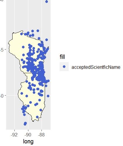 R Plotting Multiple Species On A Map Using Ggplot Stack Overflow