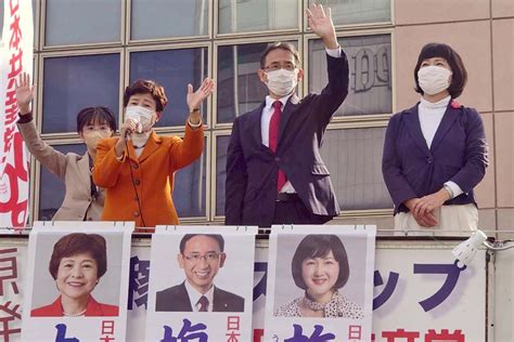 水戸駅前／総選挙報告の街頭演説 塩川てつや