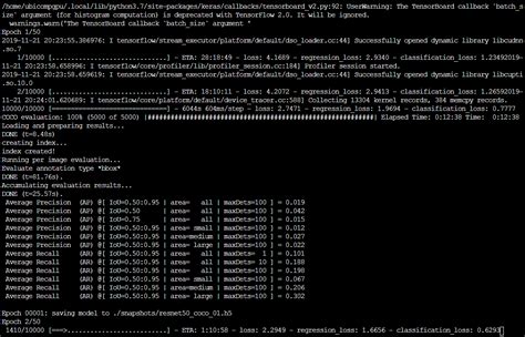 Long Training Time Issue Fizyr Keras Retinanet GitHub