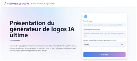 Avis sur AI Logo Generator outil gratuit pour créer des logos