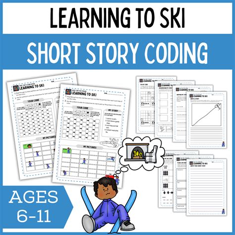 learning to ski winter short story coding unplugged launchpad