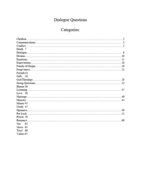 Dialogue Questions For Relationships Pdf Forgiveness Feeling