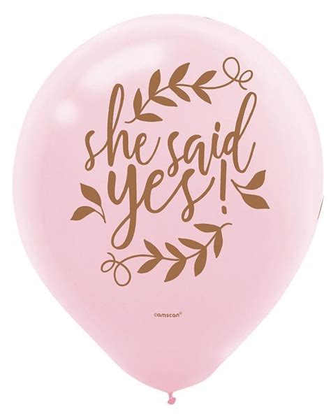 Love And Leaves Balloons 11 Latex 6pk Party Delights