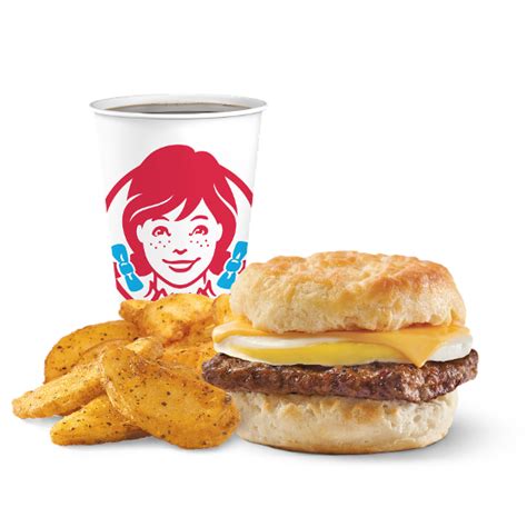 Hinton Ab Wendys New Sausage Egg And Cheese English Muffin Combo S