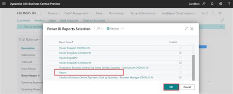 Embedding Power BI Reports In Business Central