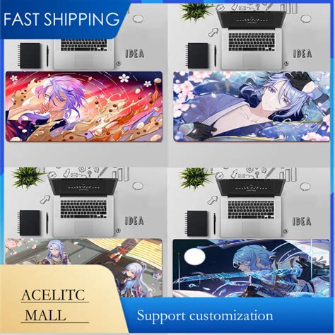 256824kamisato Ayato Genshin Impact Gaming Mouse Pad Large Mouse Pad