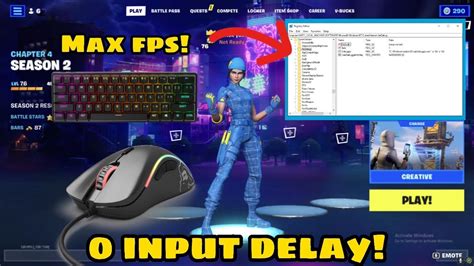 Zero Input Delay Optimization Guide Fortnite Chapter 4😲 Youtube