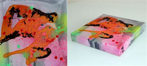 Small Abstract Painting By Artist Mette Vester Small Abstract