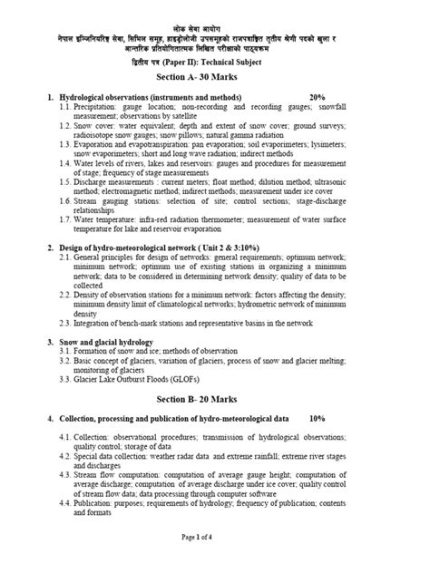 Hydrology Sub Pdf Hydrology Discharge Hydrology