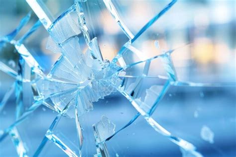 Shattered Reflection Fragmented Pieces In A Broken Cracked Mirror