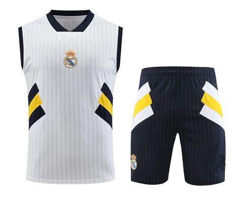 ₩17000에서 2023 2024 레알 마드리드 남자 축구 훈련 트랙 슈트 축구 수트 축구 정장 저지 폴로 짧은 슬리브 반바지 키트 23 24 Vini Jr Mens 폴로