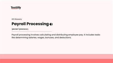 What Is Payroll Processing Hr Glossary Testlify